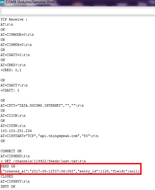 TCP Client using SIM900A GPRS and Arduino UNO | Arduino